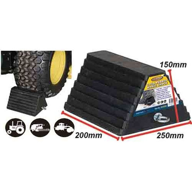 LoadMaster LM50200 - Wheel Chock - Heavy Duty Solid Rubber Pyramid with ...