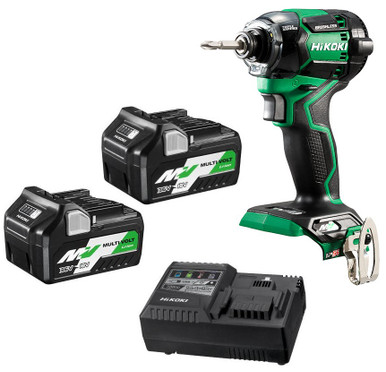 HiKOKI WH36DC(HRZ) - 36V Brushless Triple Hammer Impact Driver Kit (2 x 5/2.5Ah) - Toolmart