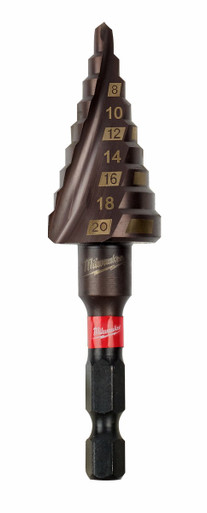 Milwaukee 48899263 - Shockwave Step Drill 4-20mm 9 Hole - Toolmart