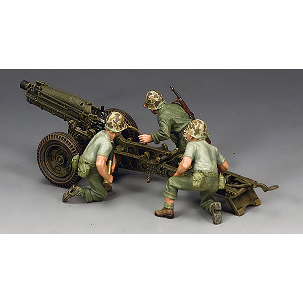 4-Piece USMC 75mm Pack Howitzer & Crew 1/30 Figure Set | Historic ...
