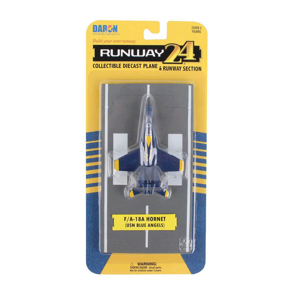 USN BLUE ANGELS F/A-18 DIE CAST MODEL W/ RUNWAY RW090 | Historic ...