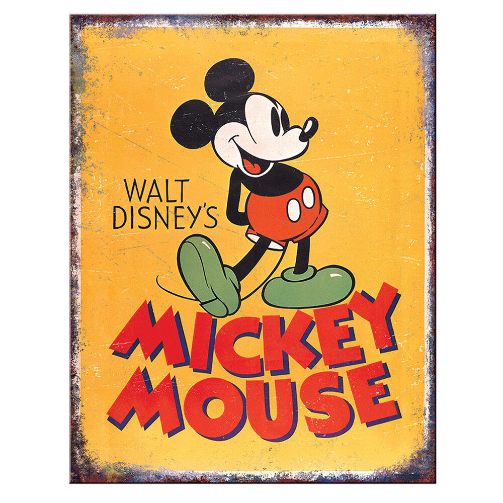 Mickey Mouse Metal Sign 2852 | Historic Aviation Collectibles
