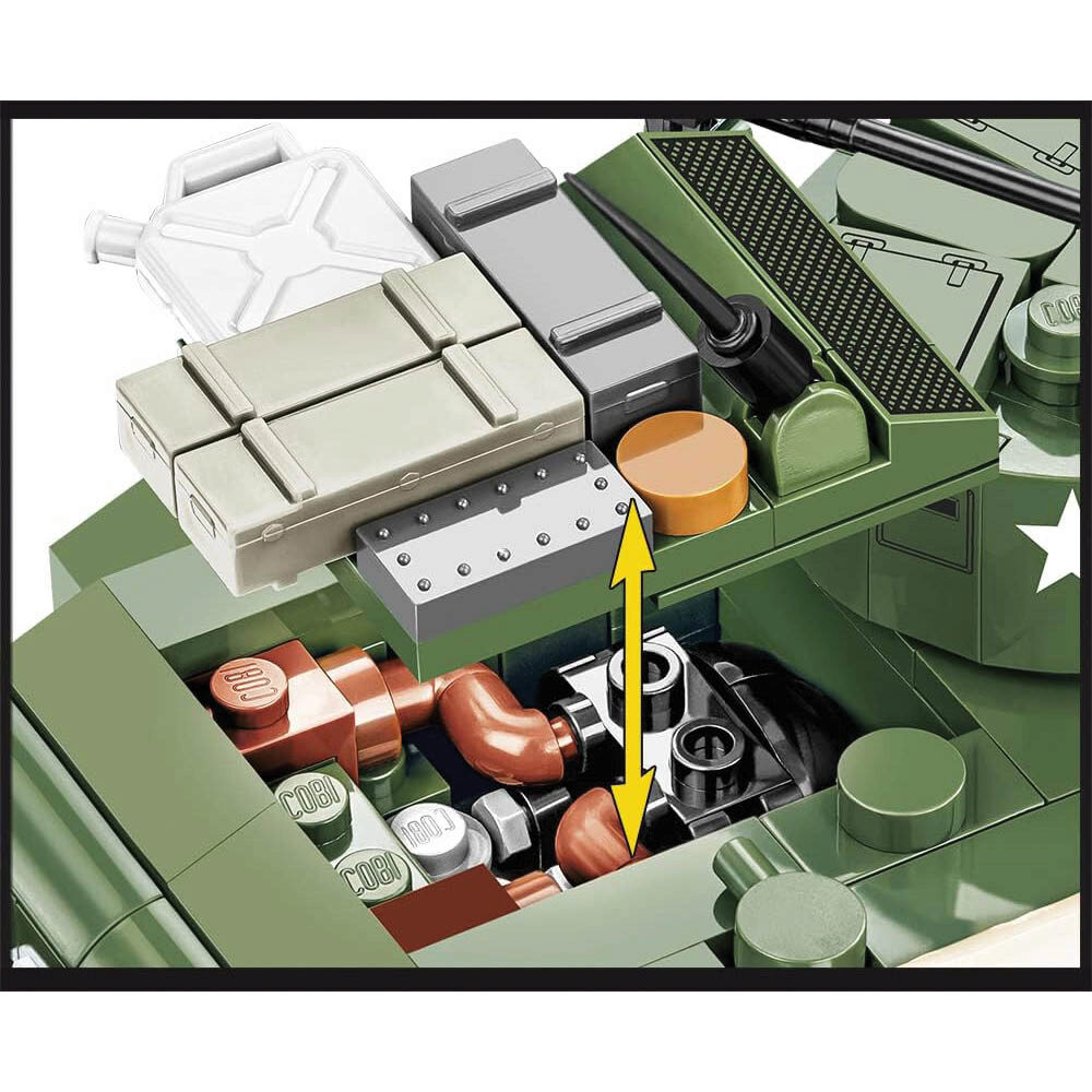 M3 STUART 1/35 Building Block Model - 490 Pieces Cobi (3048) | Historic ...