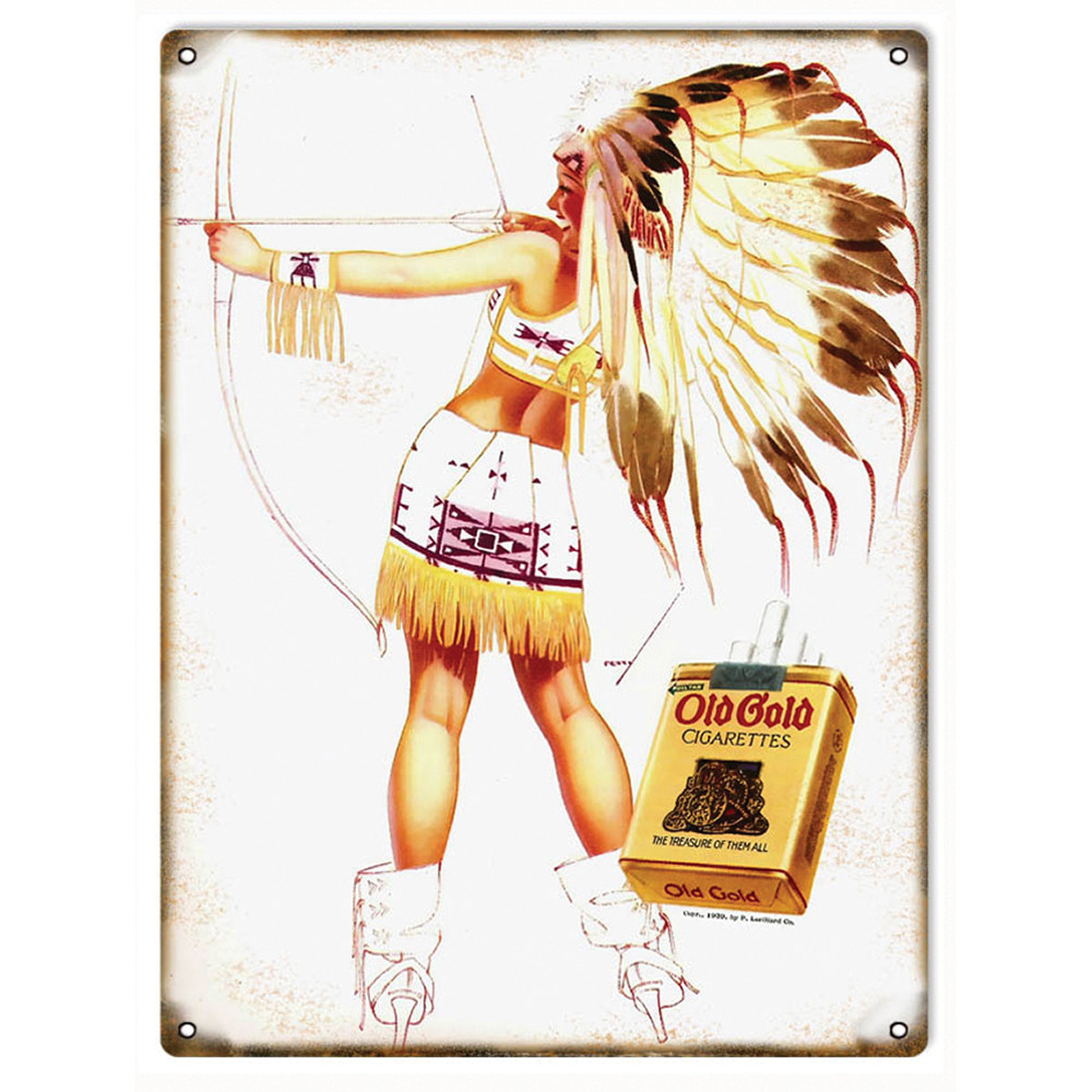 Old Gold Cigarettes Pin-Up Metal Sign | Historic Aviation - The #1 ...