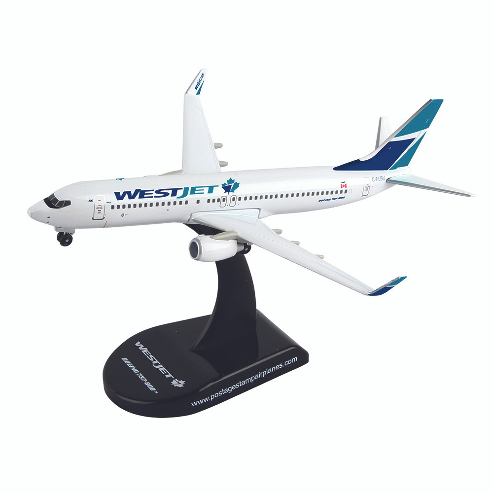B737-800 1/300 Die Cast Model Westjet | Historic Aviation Collectibles