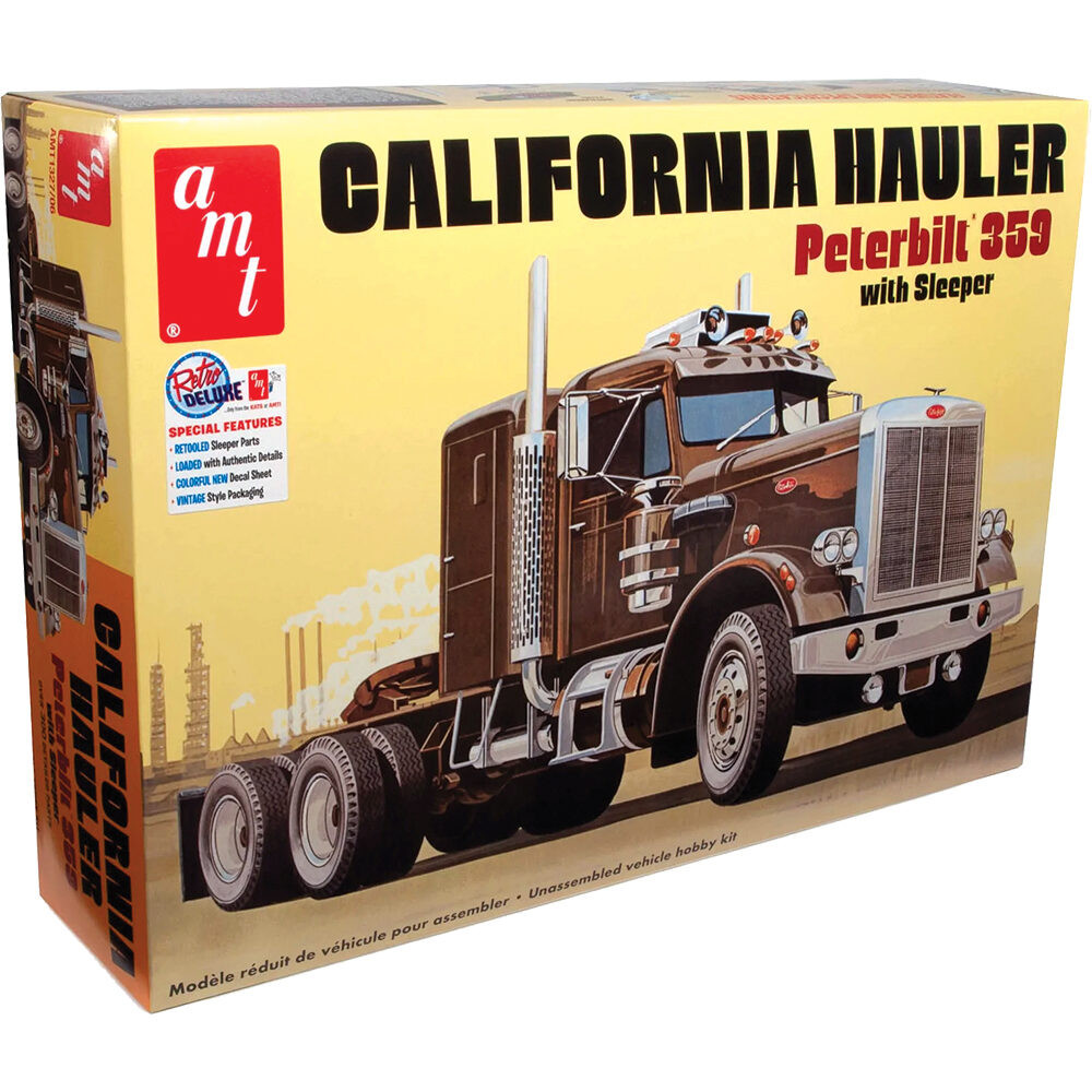 Peterbilt 359 California Hauler w/Sleeper 1/25 Kit AMT Models - AMT1327 ...