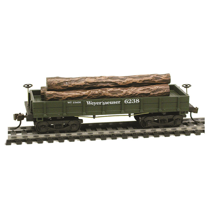 1860 Log Car - Wooden Vintage Freight Car-HO Scale | Historic Aviation ...