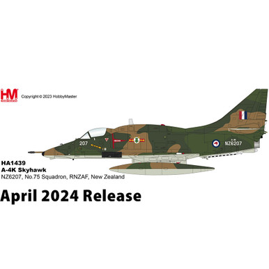 A-4K Skyhawk 1/72 Die Cast Model - HA1439 No.75 Squadron, RNZAF, New ...