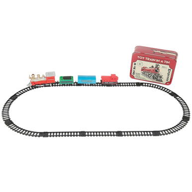Toy Train in a Tin Train Set | Historic Aviation Collectibles