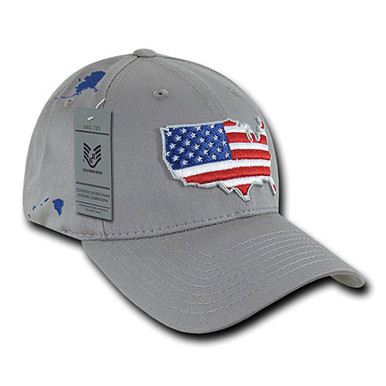 U.S. Map Cap - Grey | Historic Aviation - The #1 Source For High ...
