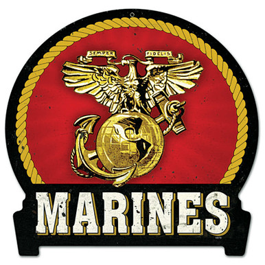 Marines Metal Sign | Historic Aviation Collectibles