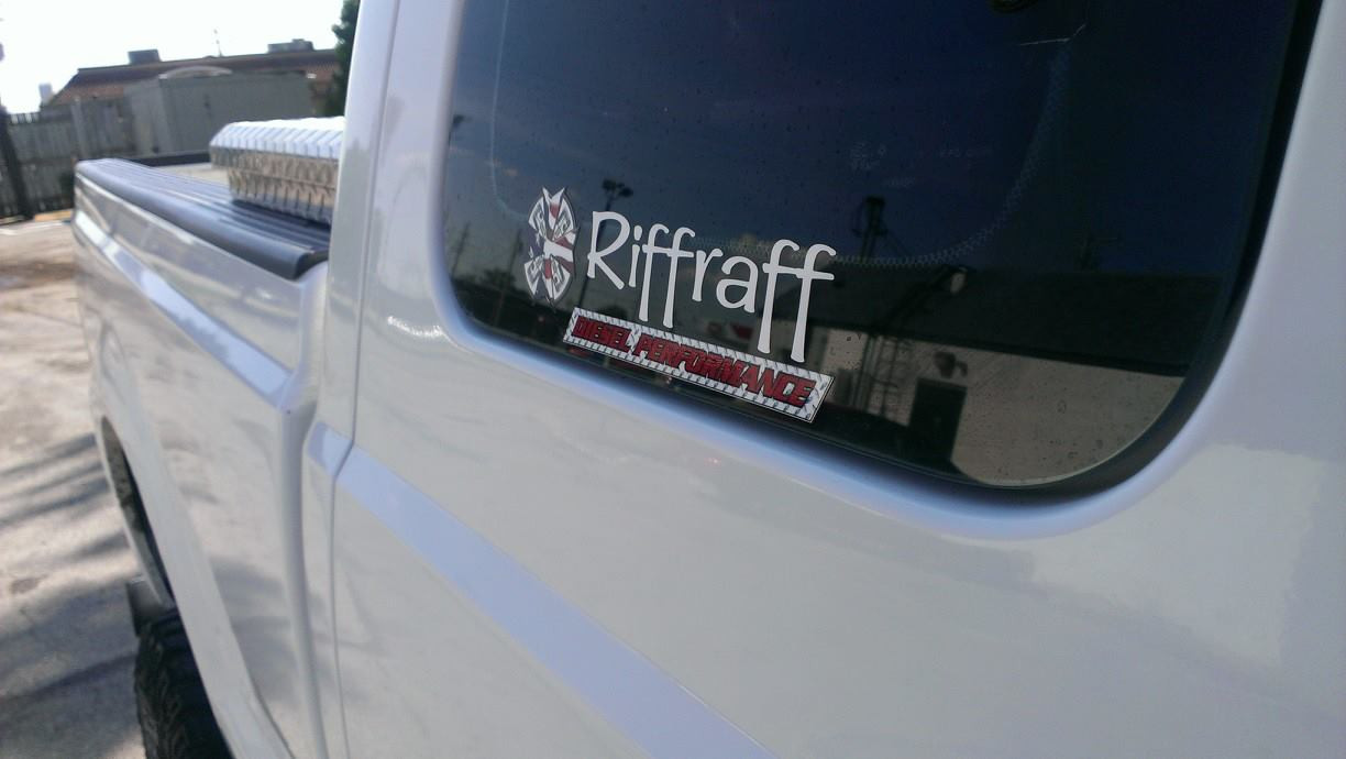 Riffraff Diesel Die Cut Window Decal