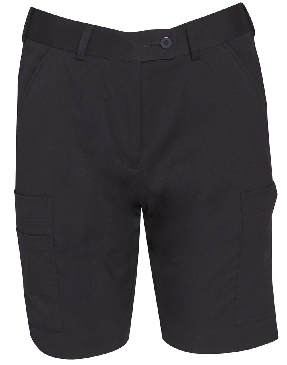 Womens Utility Stretch Easy Care Cargo Shorts | Shop Blank Clothing Online