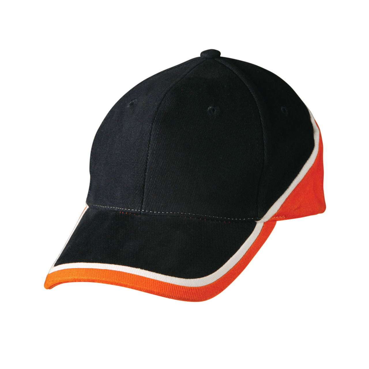 Plain Tri-Colour Cotton Baseball Caps | Bulk Buy Hats Online | Sport ...