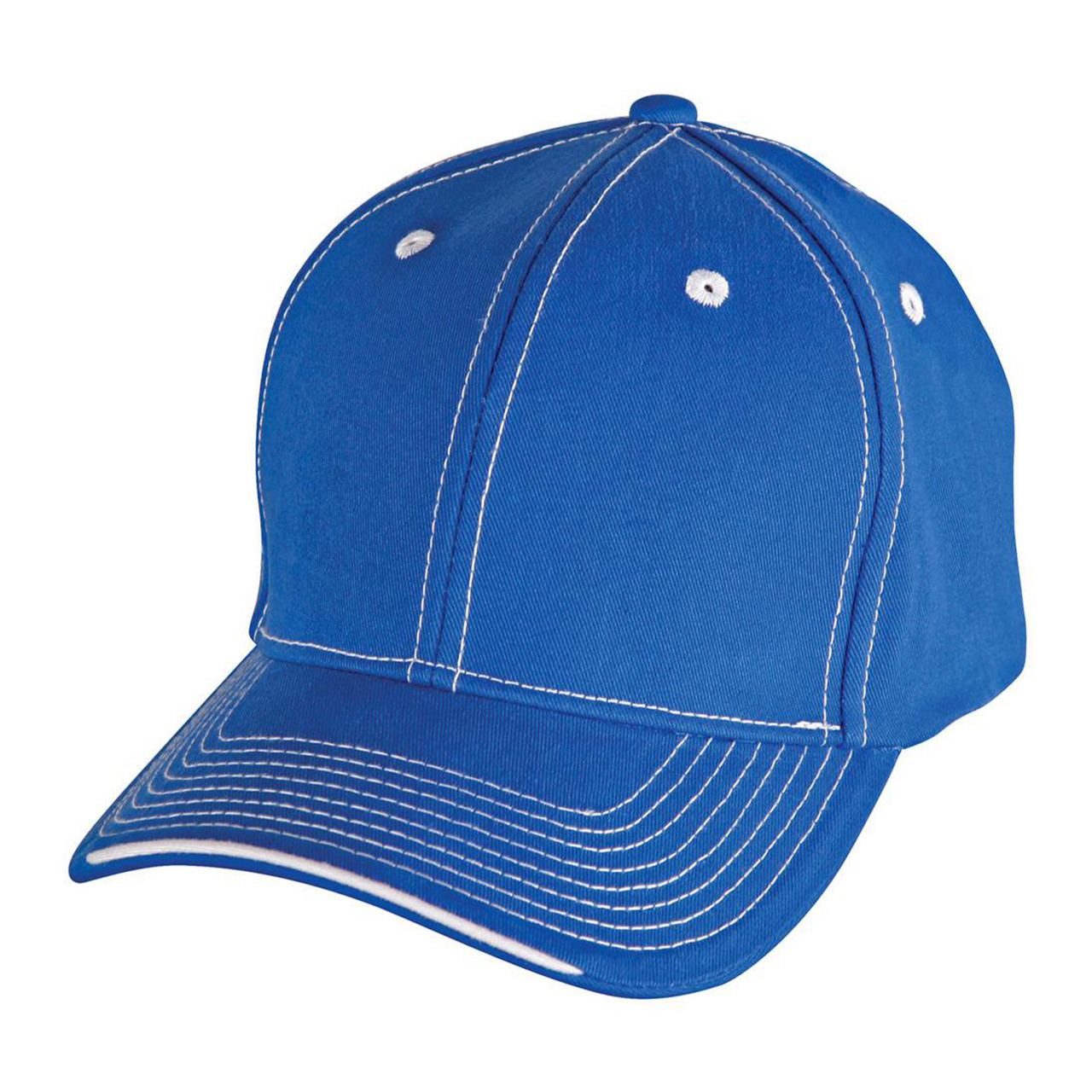 Bulk Buy Cotton Twill Contrast Stitching Cap | Wholesale Plain Hats Online