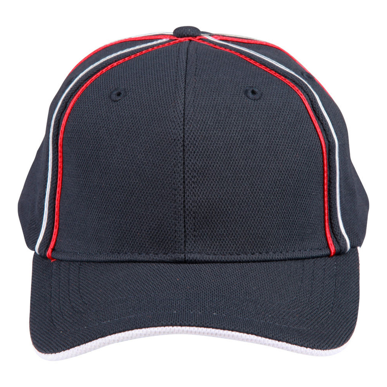 Blank Tri-Colour Pique Mesh Structured Cap | Shop Plain Hats Wholesale ...