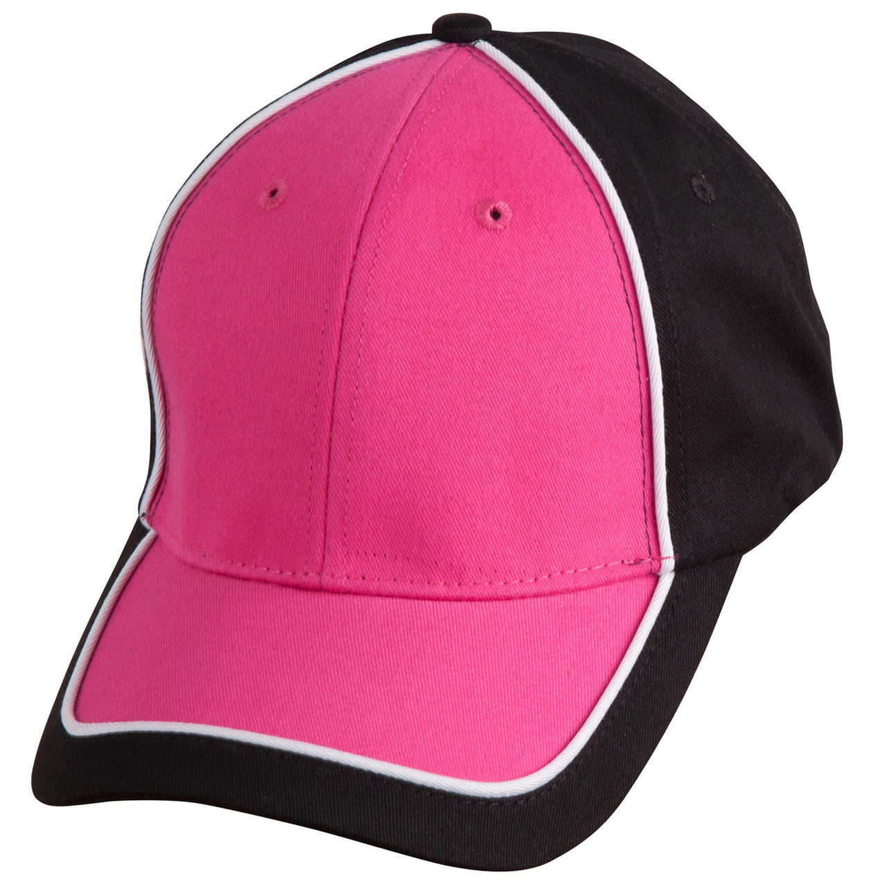 Blank Cotton Twill Two Tone Baseball Cap | Bulk Discount Plain Hats Online