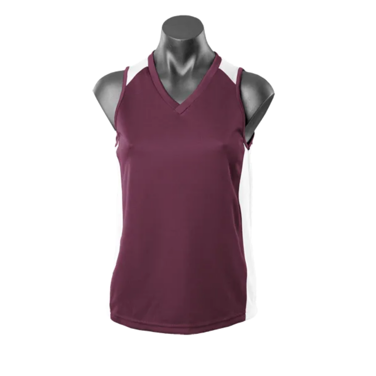 Ladies Mini-Waffle Knit Contrast Singlet | Shop Blank Teamwear ...