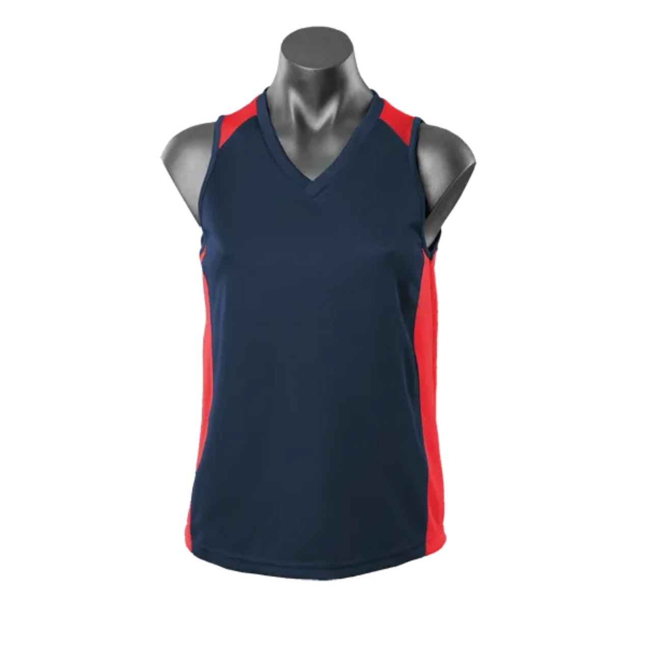 Ladies Mini-Waffle Knit Contrast Singlet | Shop Blank Teamwear ...
