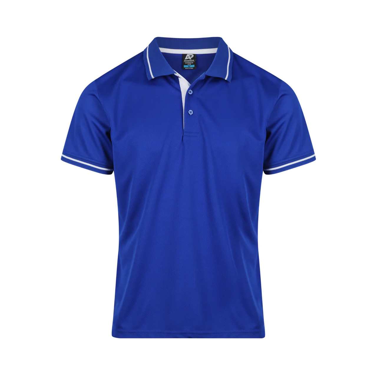 Mens Contrast Polo