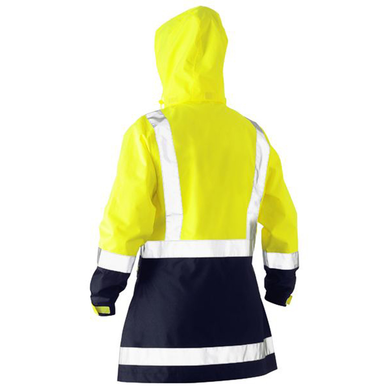 Bisley Women's H Taped Two Tone Hi Vis Rain Jacket | Shop Work Safety Wear
