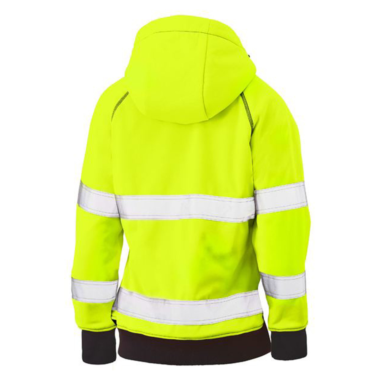 Bisley Womens Taped Hi Vis Fleece Zip Hoodie with Sherpa Lining | Work ...