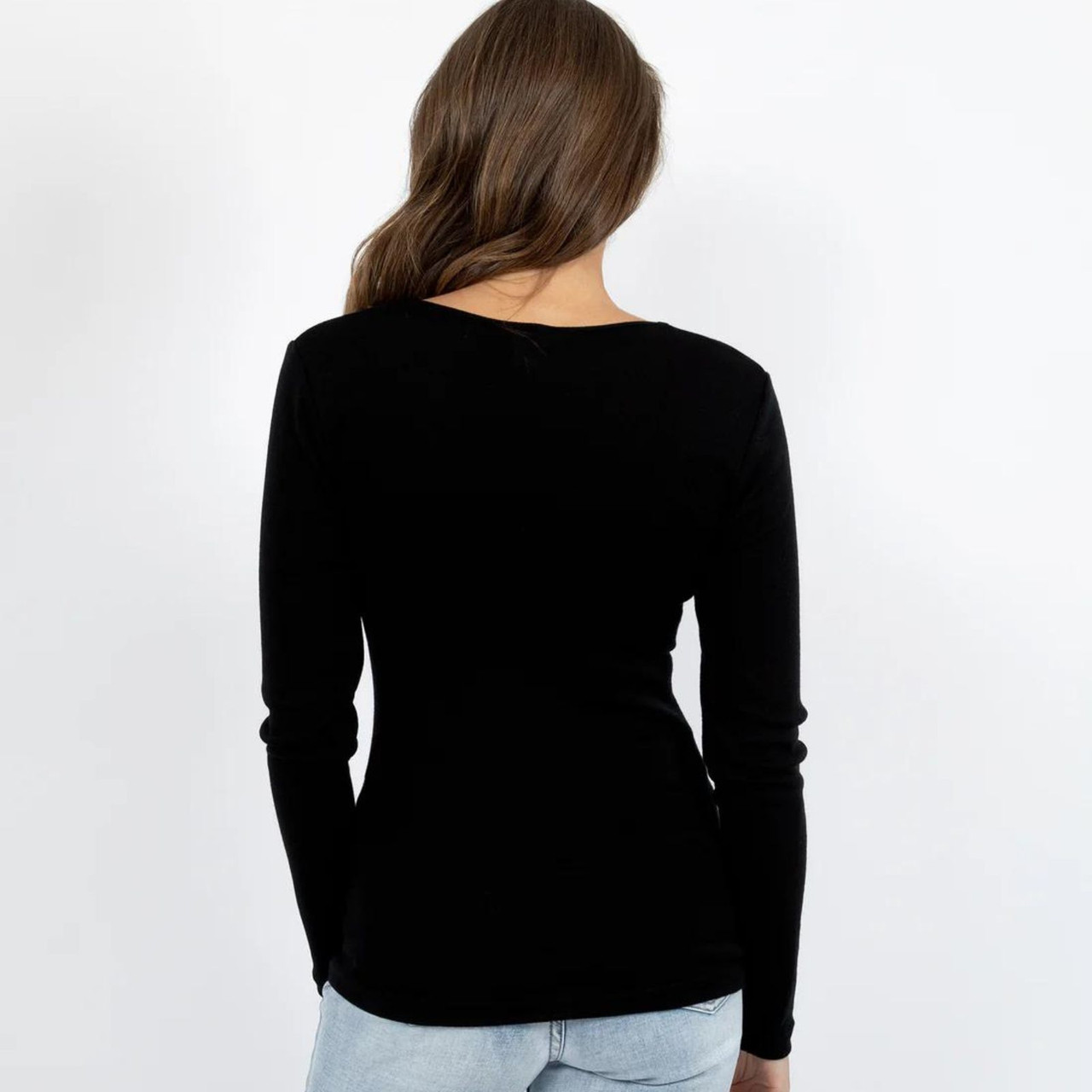 Womens 240gsm Thick Merino Long Sleeve Thermal Top | Ladies Layers
