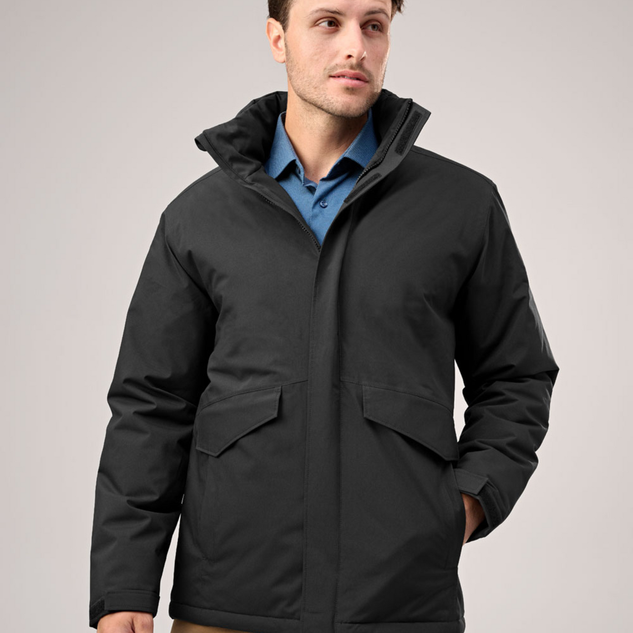 Unisex Waterproof Quilted Jacket | Shop Blank Clothing Australia