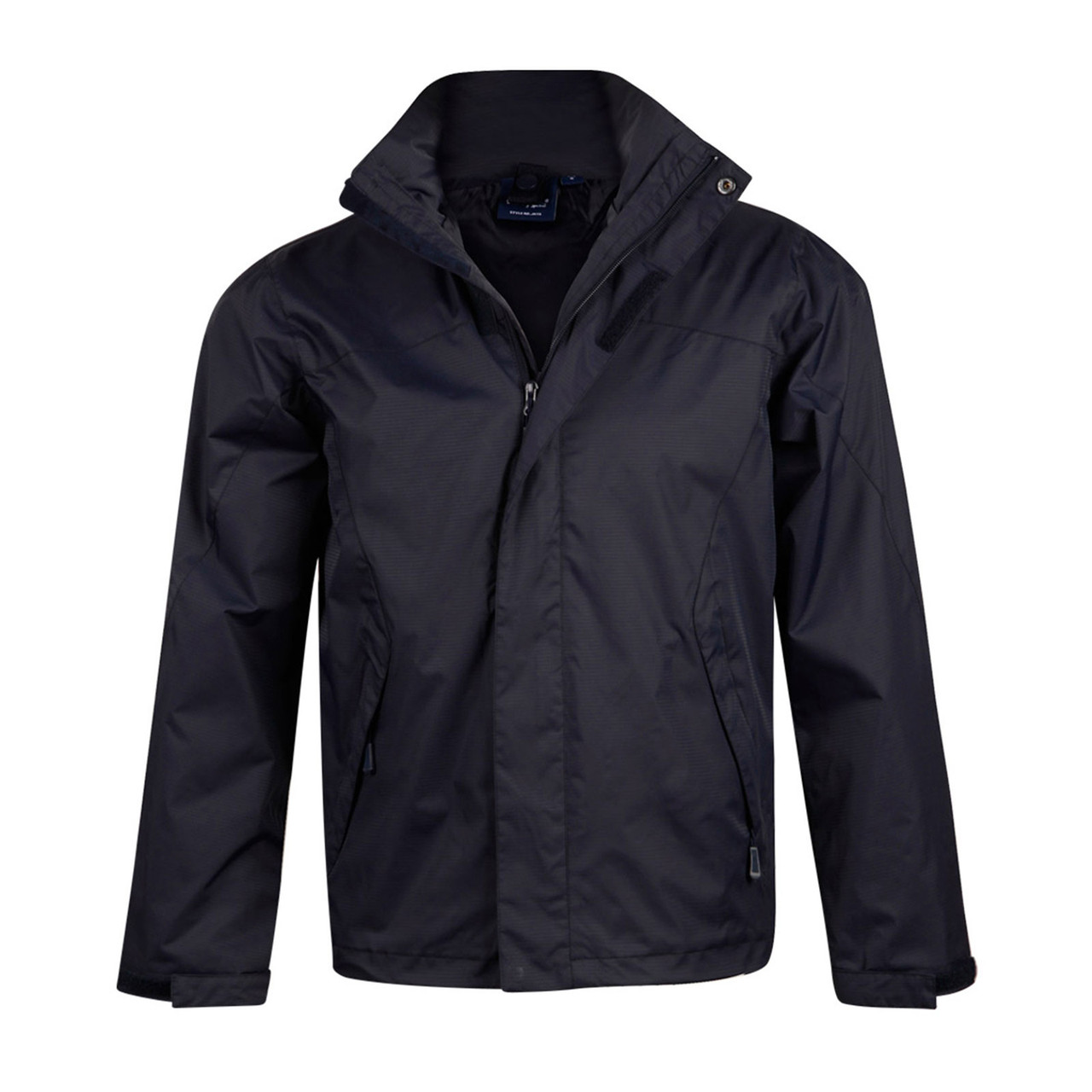 Storm Flap Jacket | Concealed Hood | blank plain mens clothing ...