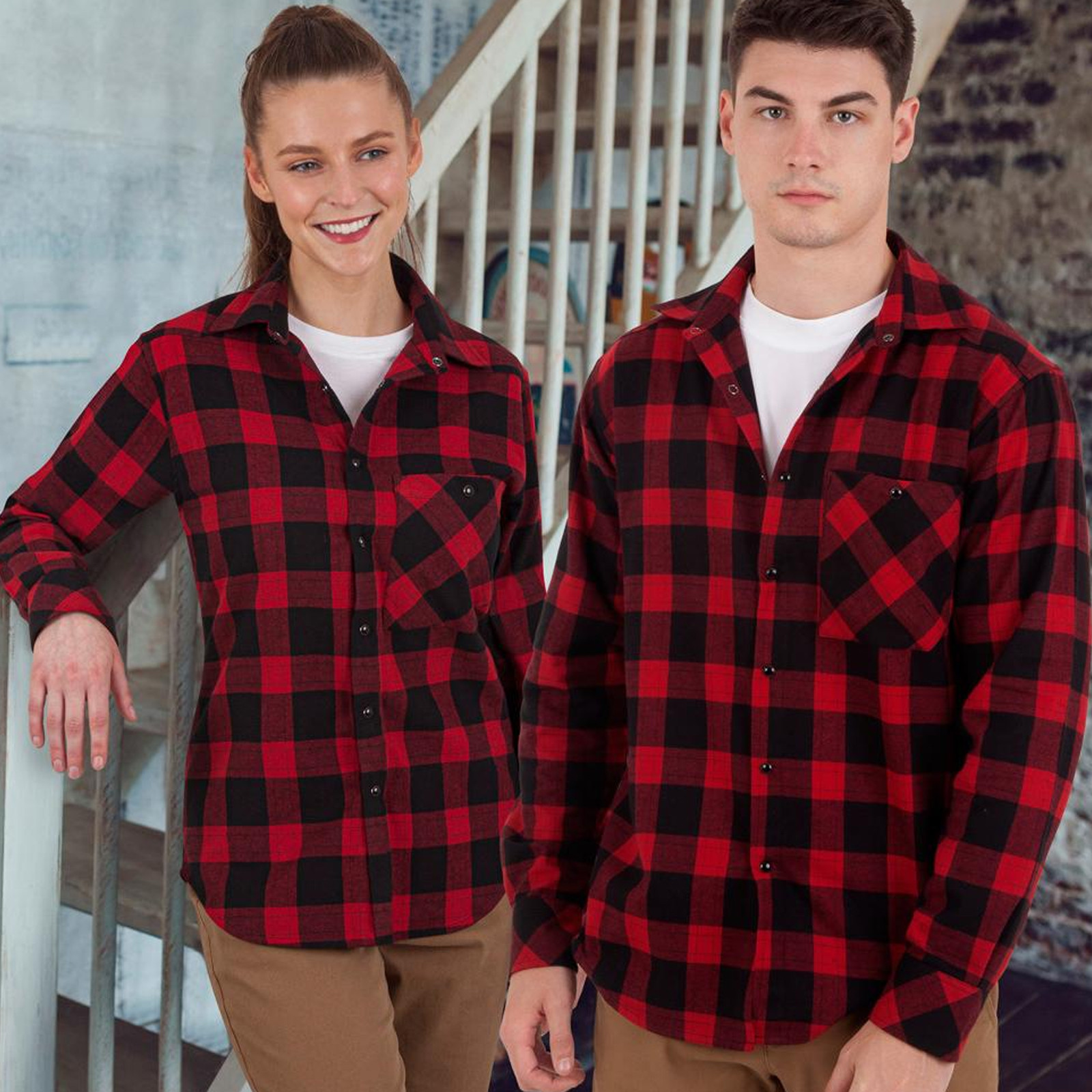 Unisex Classic Flannel Plaid Shirt | Shop Blank Clothing Australia