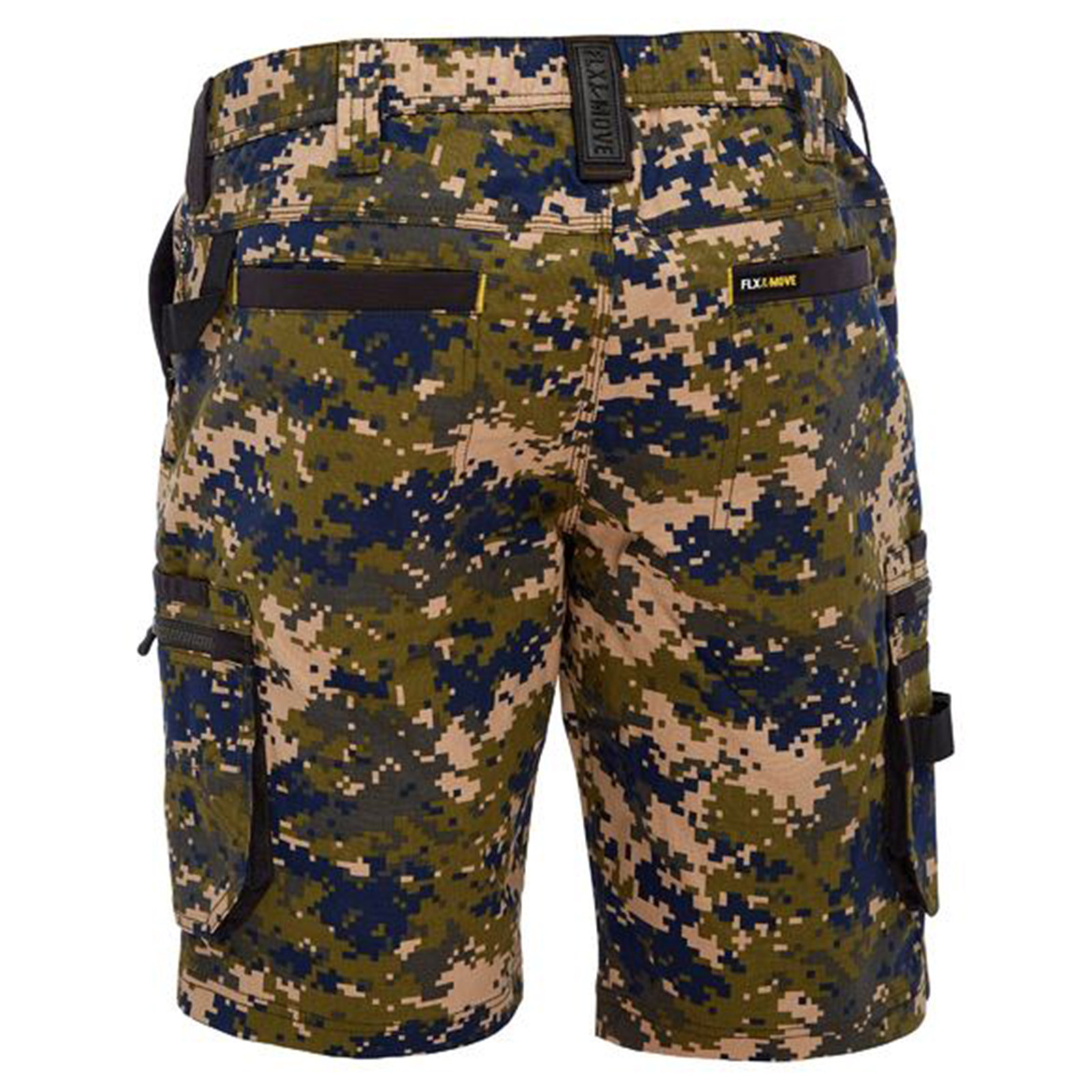 Bisley Mens Flex & Move Stretch Canvas Camo Cargo Short | Shop Premium ...