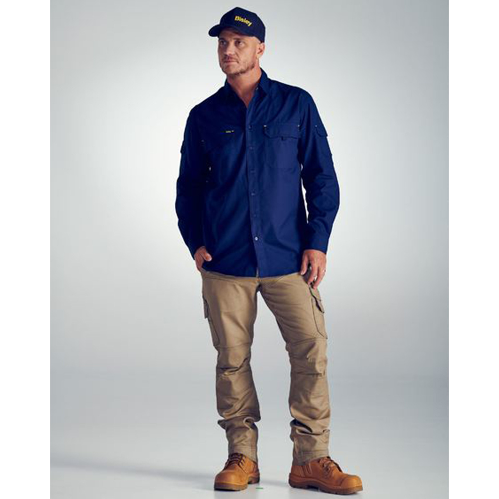 Bisley Mens X Airflow Ripstop Engineered Cargo Work Pants | Shop ...