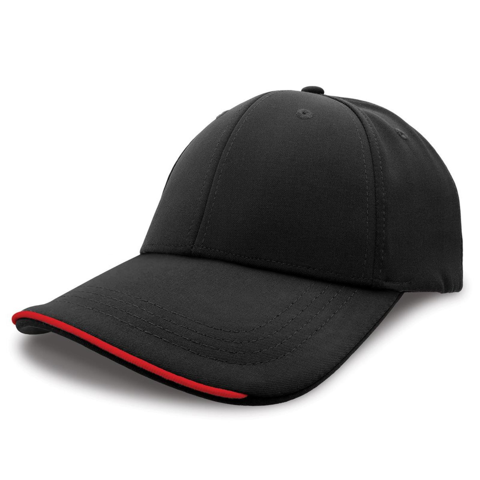 Plain Poly Baseball Cap - Contrast Piping | Blank Clothing Australia