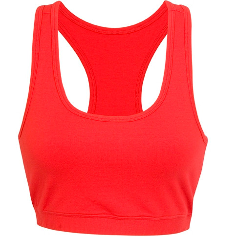 Womens Stretch Racer Crop Tops | Bulk Buy Active Clothing