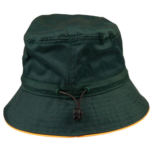 Shop Adult Contrast Trim Soft Bucket Hat With Toggle | Blank Clothing ...