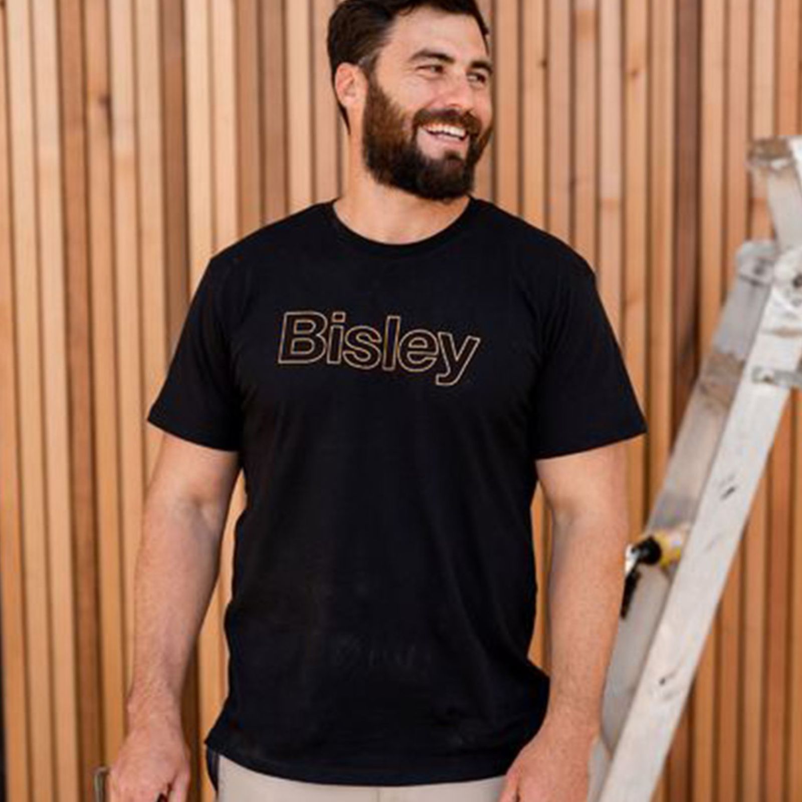 Bisley Cotton Outline Logo Print Tshirt | Shop Premium Work Tees Online