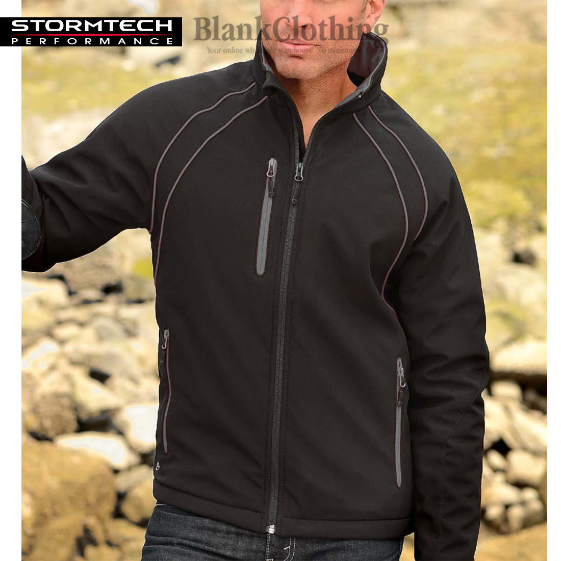 mens stretch softshell jacket | sports performance | stormtech apparel