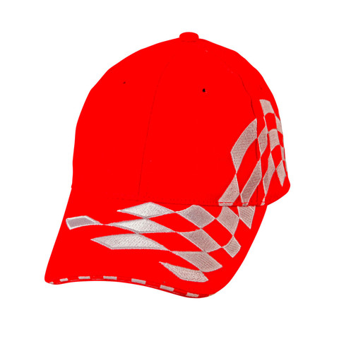 Contrast Racing Check Baseball Cap | Shop Team Uniforms Online