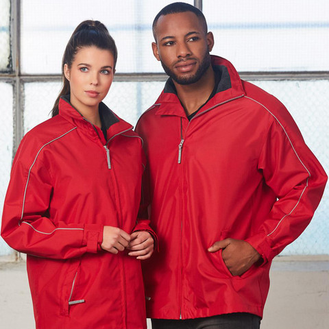 Oxford Shell Sports Racing Jacket | Reflective Piping | Shop Blank Clothing