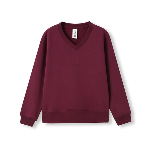Kids V-Neck Fleece Sweater Jumper | Shop Childrens Plain School Uniform