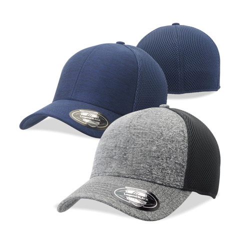 Plaza Fitted Trucker Cap | Heather & Mesh | Legend Black