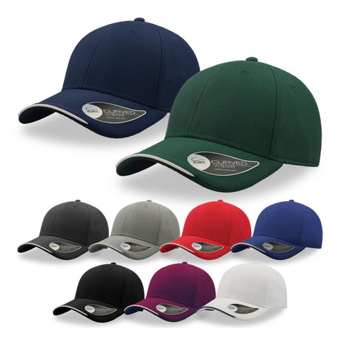 ESTELLA Sports Contrast Piping on Visor Cap | Atlantis Headwear