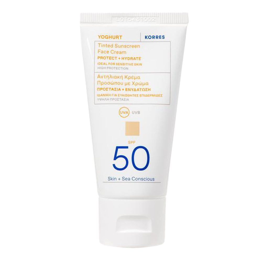 Korres Yoghurt Sunscreen Face Cream SPF50 | Bath & Unwind | Official ...