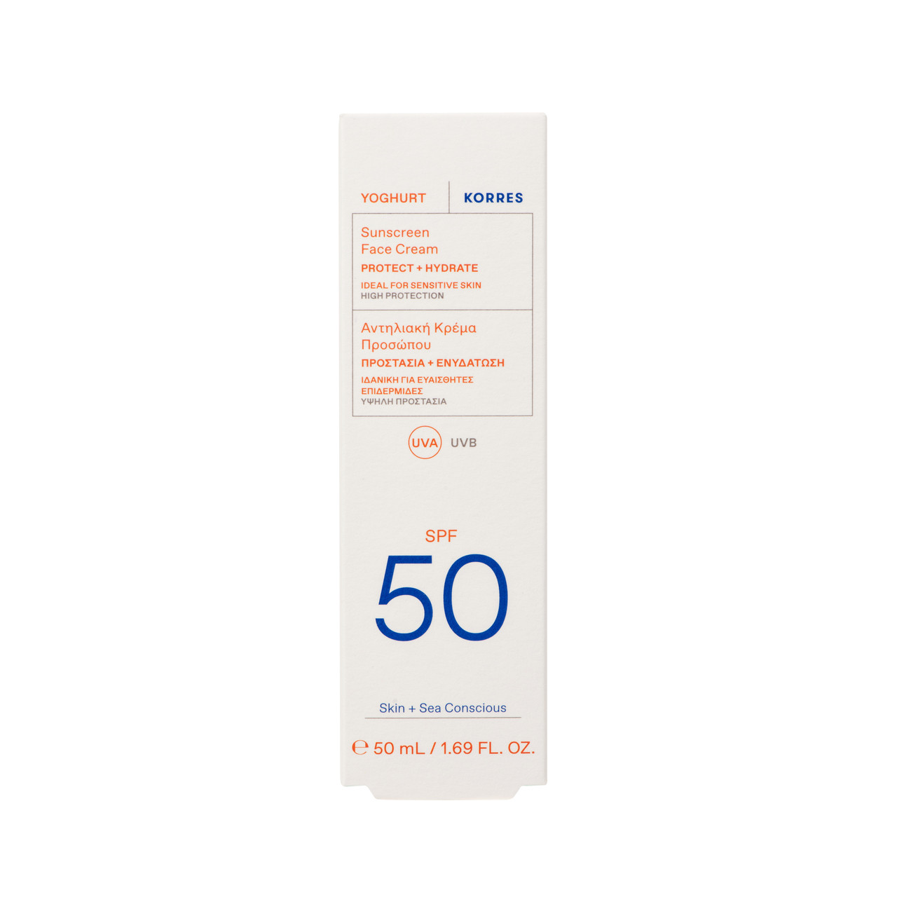 Korres Yoghurt Sunscreen Face Cream SPF50 | Bath & Unwind | Official ...