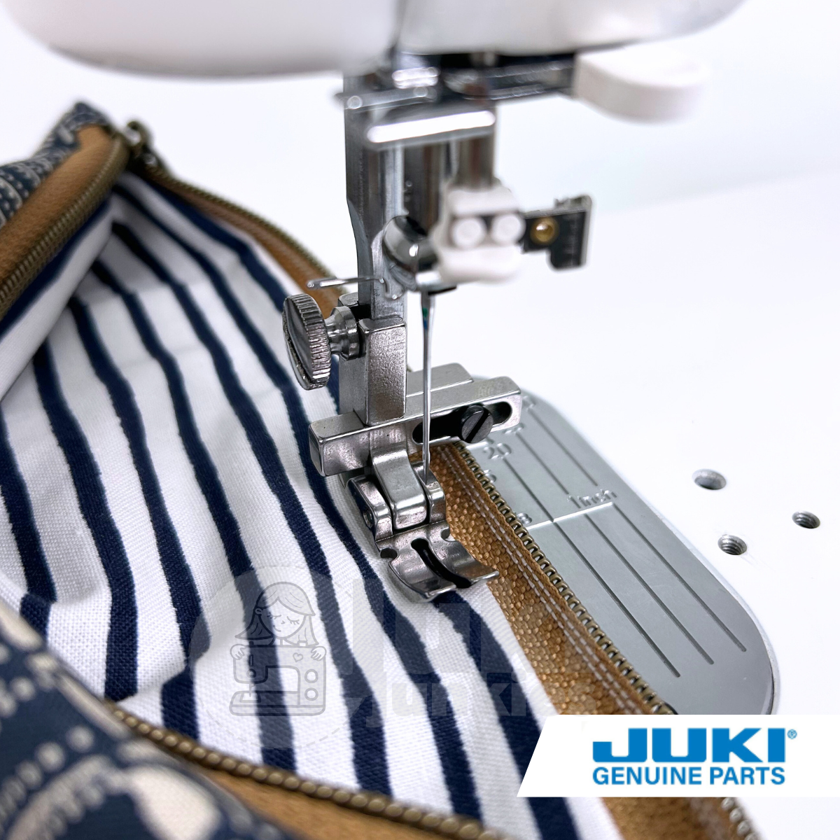 Narrow Adjustable Zipper Foot for Juki TL & High Shank