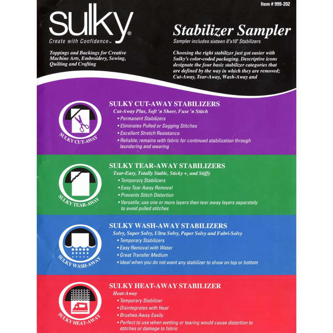 Sulky Stabilizer Sampler - Juki Junkies