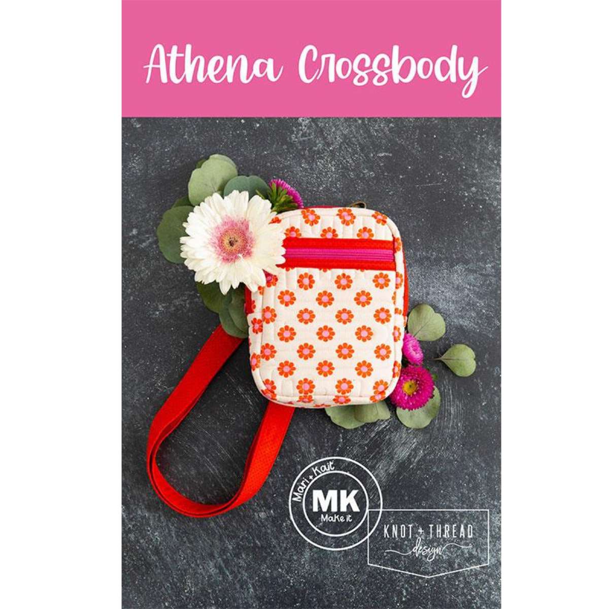 The Athena Crossbody Bag Pattern by Knot and Thread Design