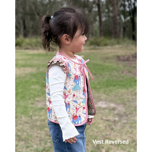 Harmony Girls Vest Pattern | Reversible Patchwork Vest Sizes 3–8 ...