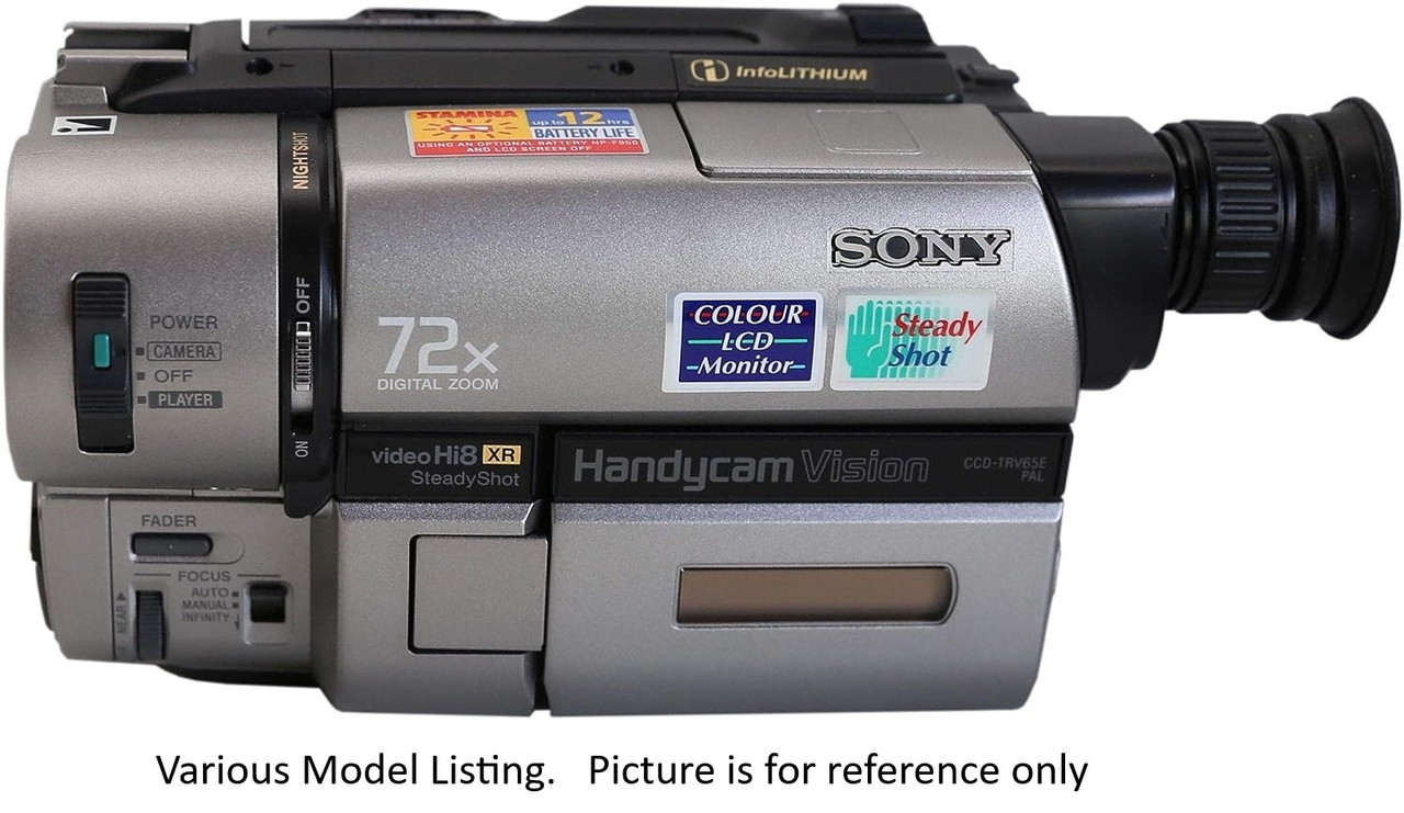 Sony CCD‑TRV67 Handycam Camcorder – Hi8/XR 20× Optical, NightShot ...