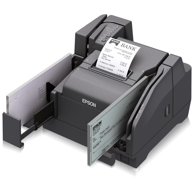 Epson TM‑S1000 CaptureOne Single‑Feed Check Scanner – USB, Duplex, High MICR Accuracy